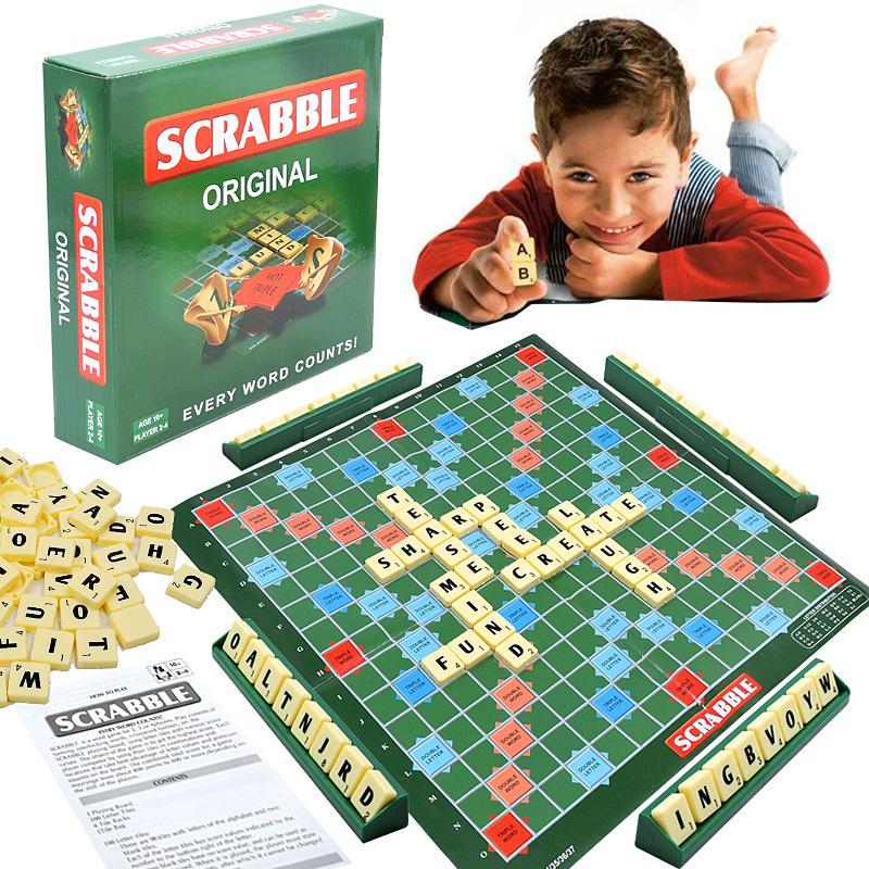 Permainan Papan Scrabble, Bahan Plastik Berkualiti Tinggi, Untuk ...