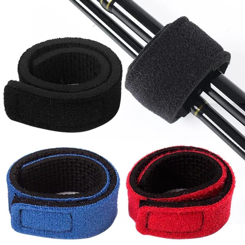 Tackle Elastic Wrap Band Holder Adjustable Fit Fishing Rod Wrap ...
