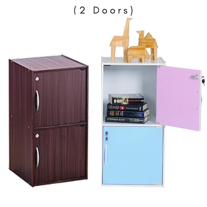 CODEY 2 Door Storage Box With Lock / Almari Berkunci / Cabinet - TikTok ...