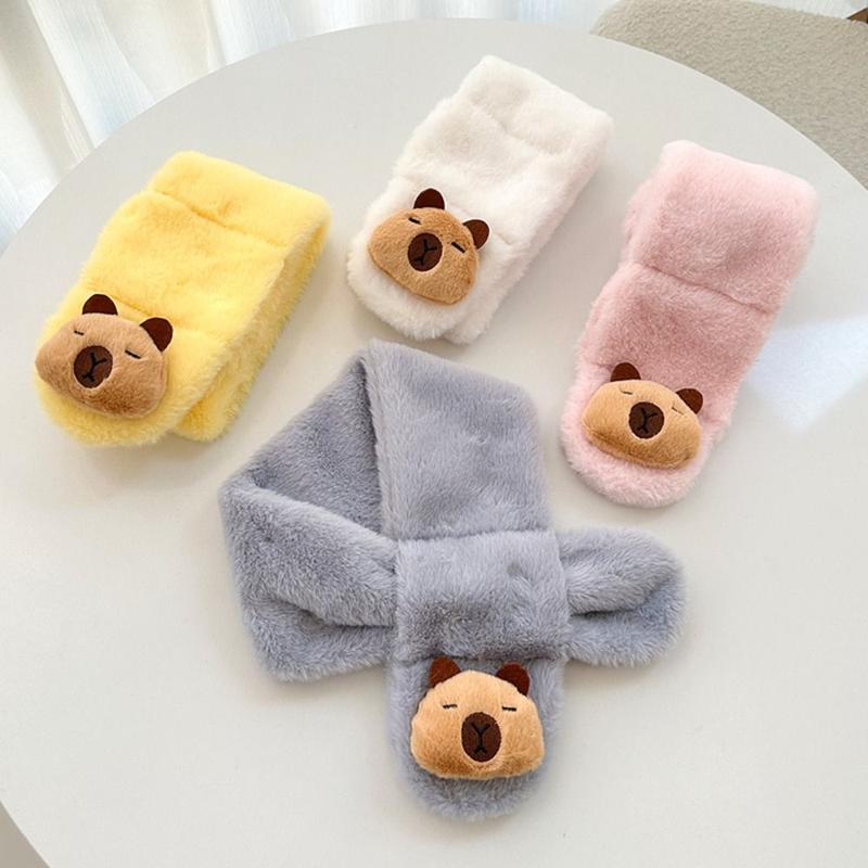 strifer New Winter Children's Cross Scarf Warm Thickened Capybara ...