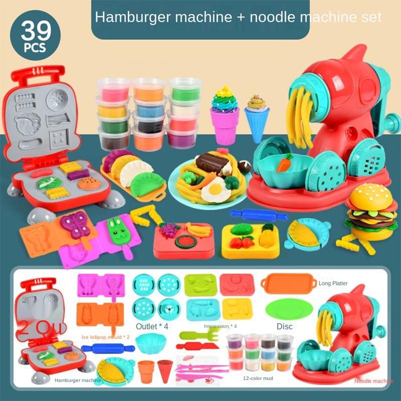 Mainan Tanah Liat Warna untuk Kanak-kanak, Set Doh Burger DIY, - TikTok ...
