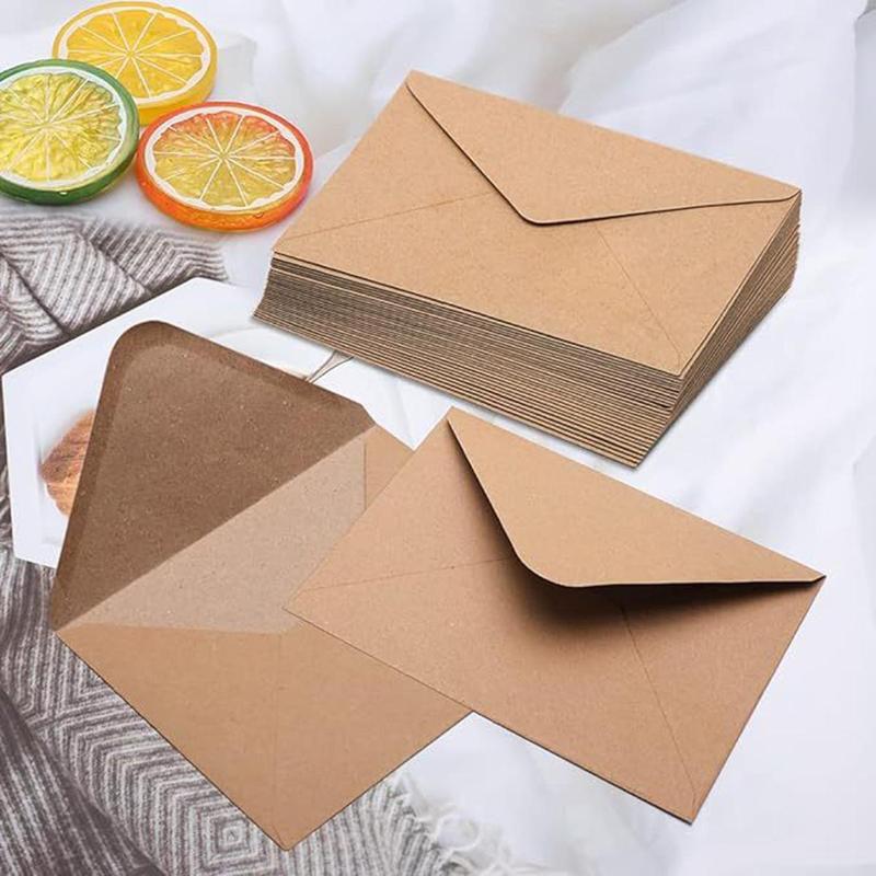 Kraft Paper Envelope Bag 50 Pieces Simple Retro Envelope Tim - TikTok ...