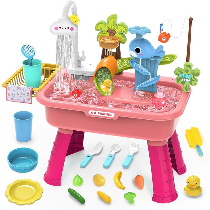 Water Table for Toddlers 1-3,Water table with pump,Toy Kitchen Sets for ...