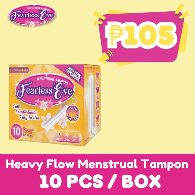 Fearless Eve Heavy Flow Menstrual Tampons (10 pcs) - TikTok Shop Philippines