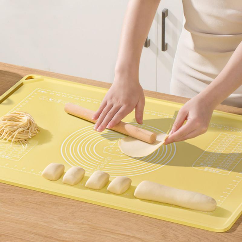 Silicone Baking Mat with Rolling Pin Non Stick Heat Resistan - TikTok ...