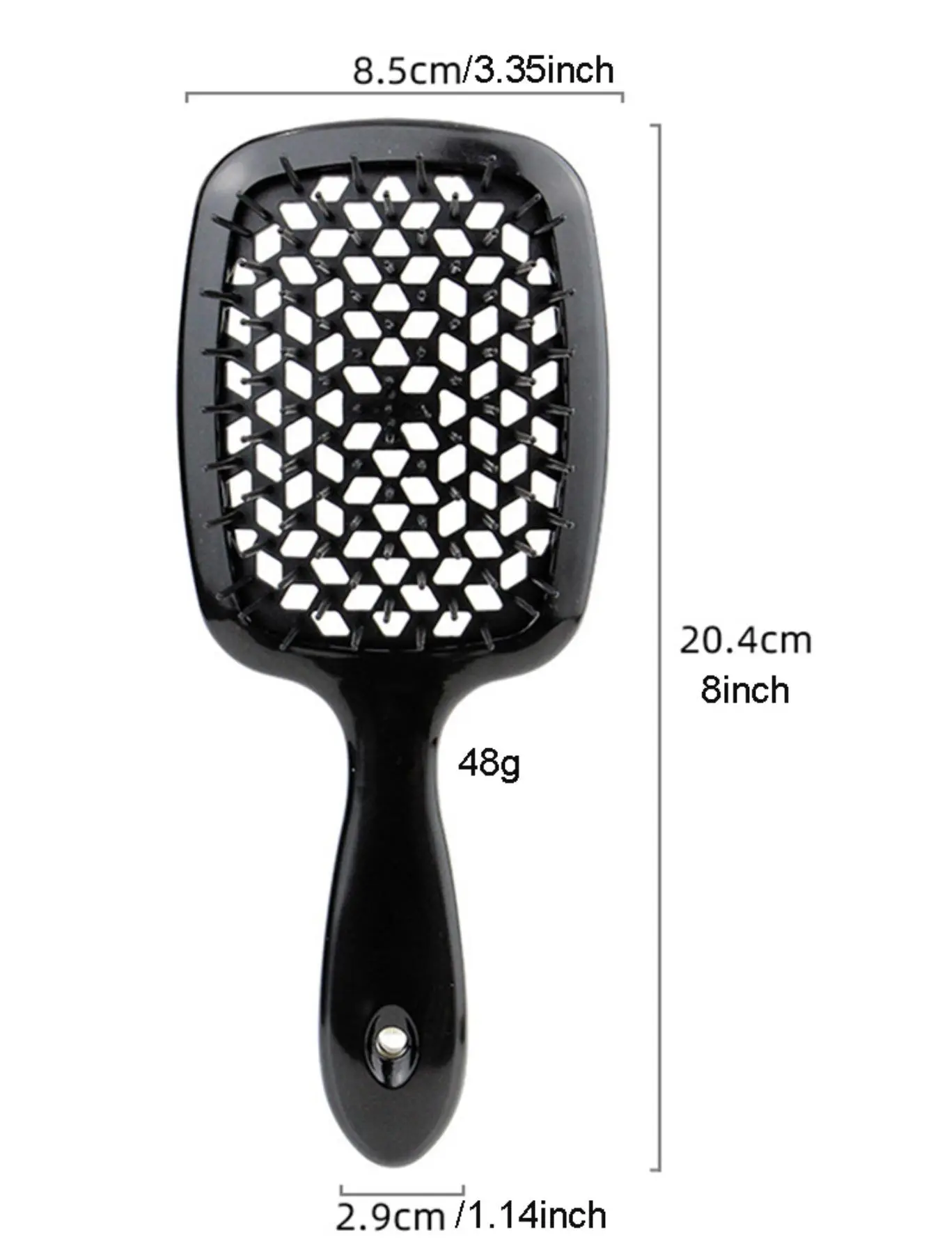 1 Piece Hollow Out Hair Brush, Wet & Dry Hair Detailing Comb, Scalp ...