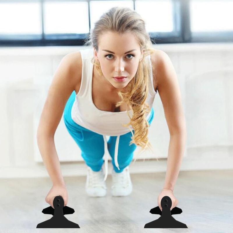 Push up Bar Non Slip Heavy Duty Steel Pushup Handles 2PCS Handstand ...
