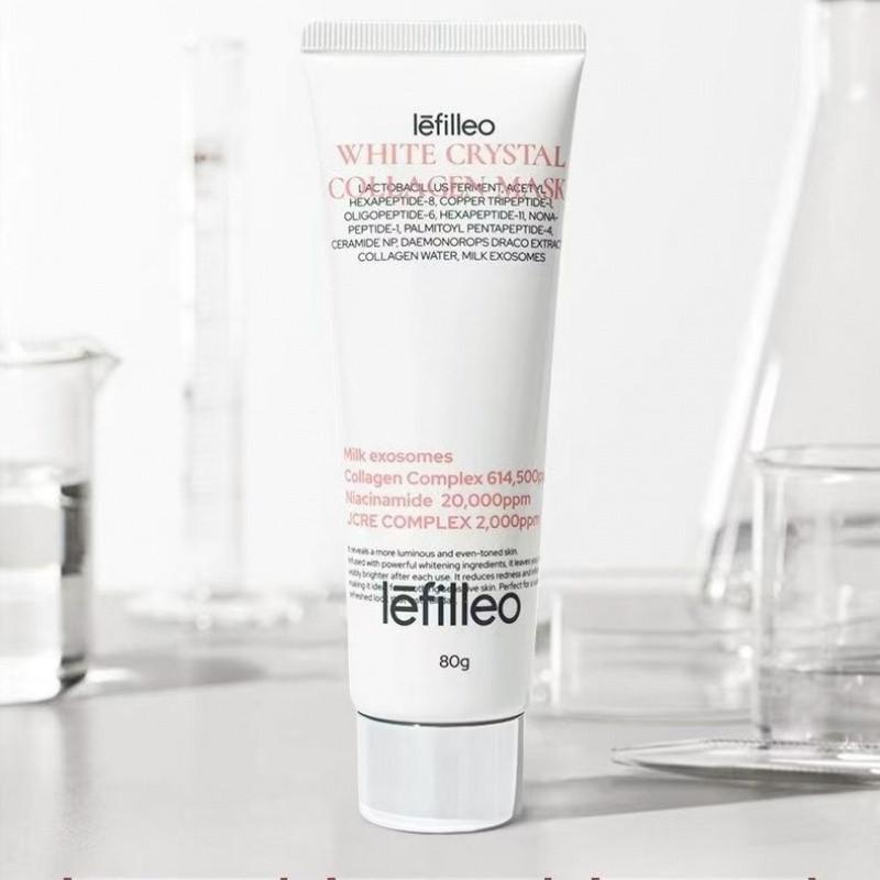 Lefilleo Crystal Permeability White VM Human Skin Collagen Facial Mask ...
