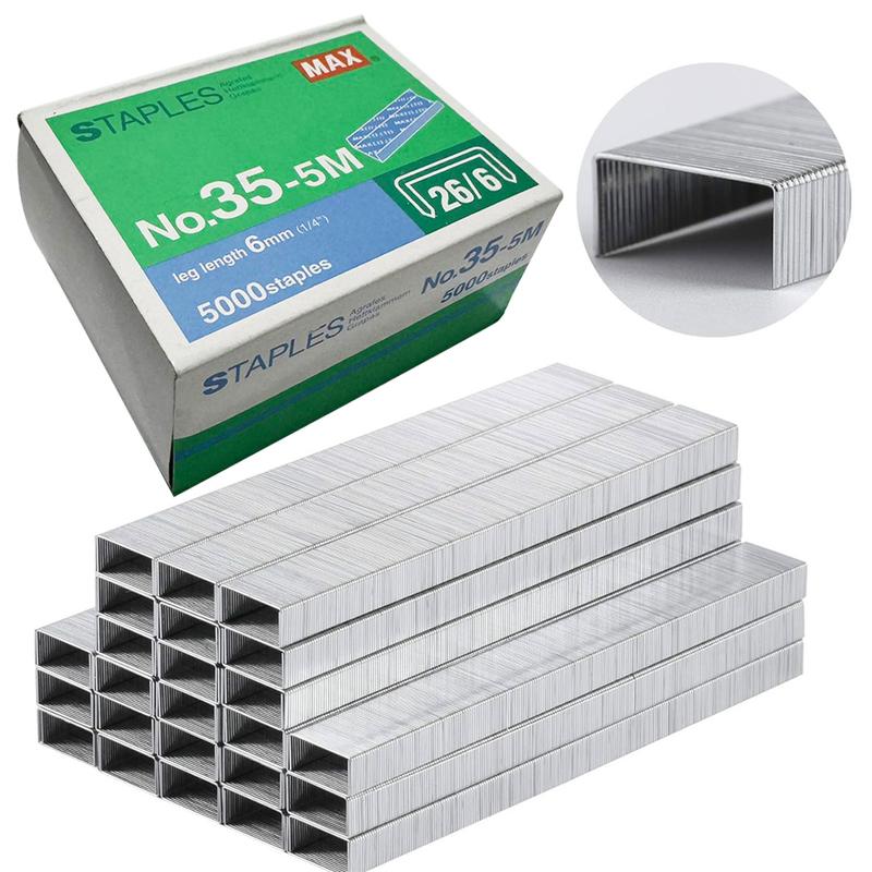 5000pcs/1box Staple Wire No.35-5m Leg length 6mm(1/4”) Offic - TikTok ...