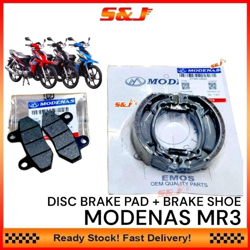 MODENAS MR3 MR2 FRONT DISC BRAKE PAD REAR BRAKE SHOE SET WITH - TikTok ...