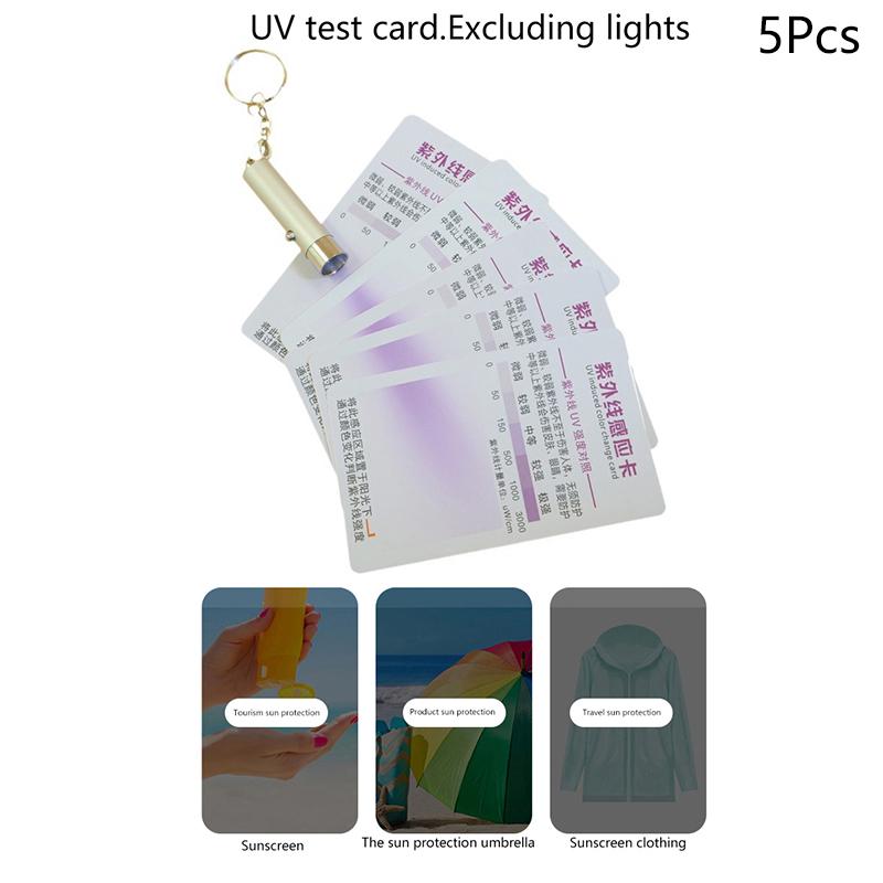 5Pcs Outdoor Sunshine UV Test Card Repeatable Lamp Life Test - TikTok ...