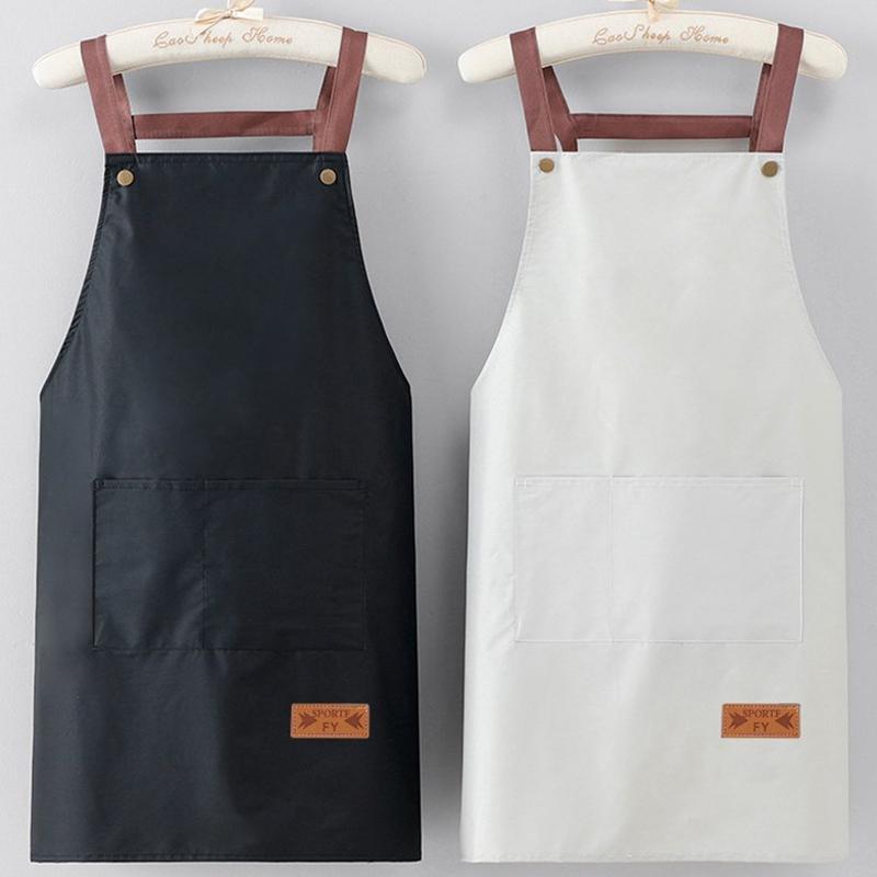 Apron Dapur, Apron Kotoran Tahan, Kalis Air dan Tahan Minyak, Fesyen ...