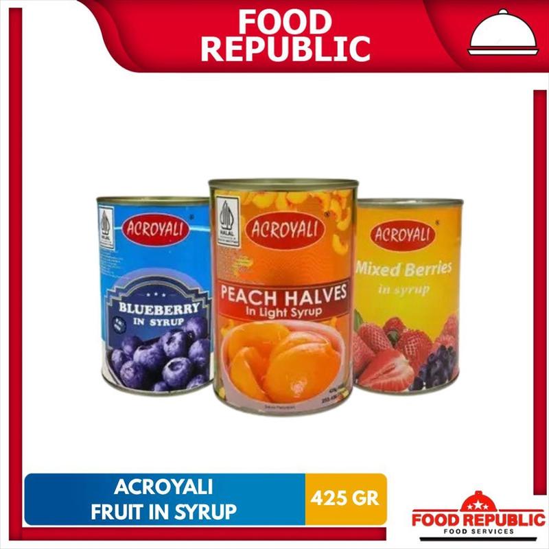 Acroyali Buah PEACH / BLUBERRY / MIX BERRY IN SYRUP - Buah Dalam ...