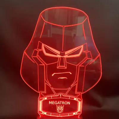 Optimus Prime / Megatron Transformers LED Bed Light with RGB Remote ...