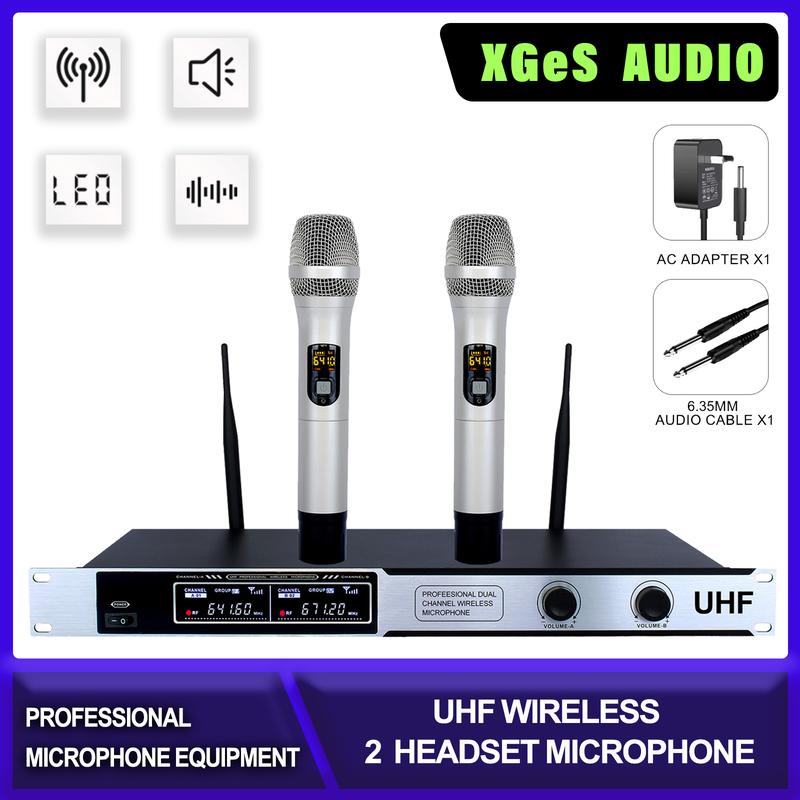 Wireless microphone handheld UHF double floating mic cheap - TikTok ...