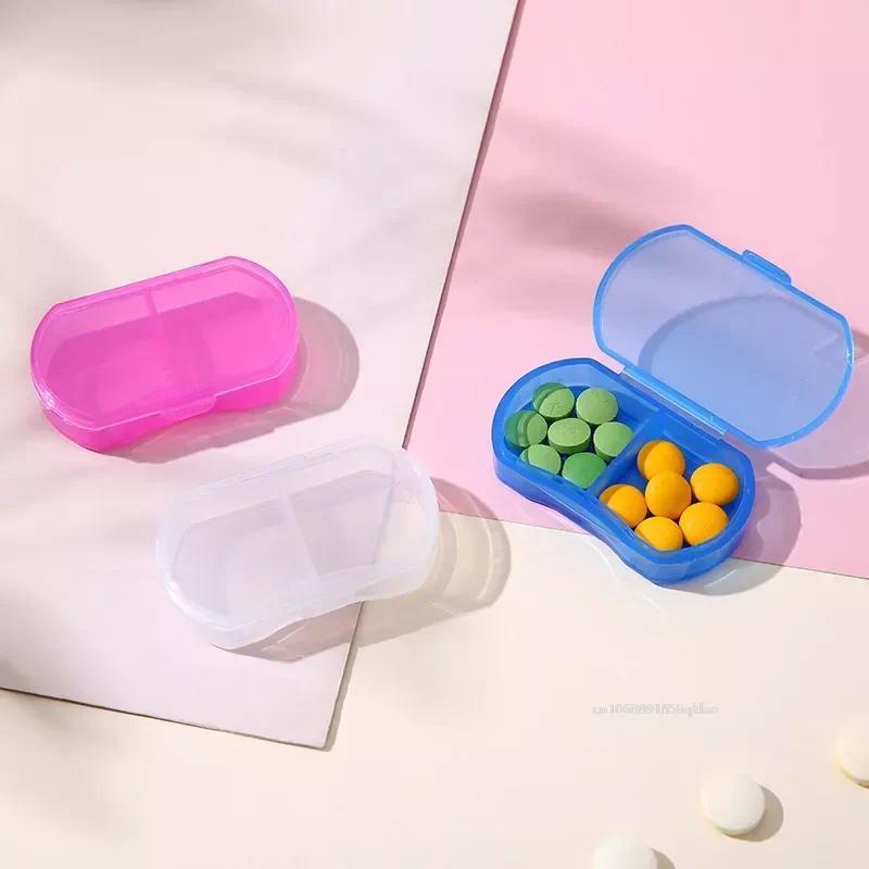 Simple Mini Pill Medicine Box Portable Drug Box Tablet Splitter ...