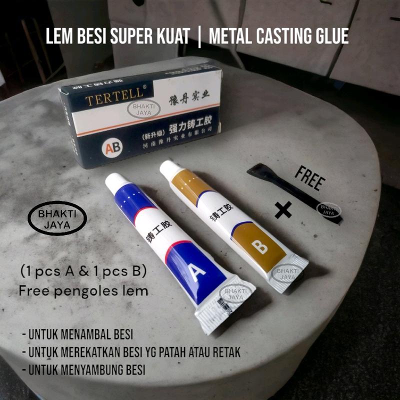 Lem Besi Super Kuat | Metal Casting Glue | AB TERTELL | 20 gr | Logam ...