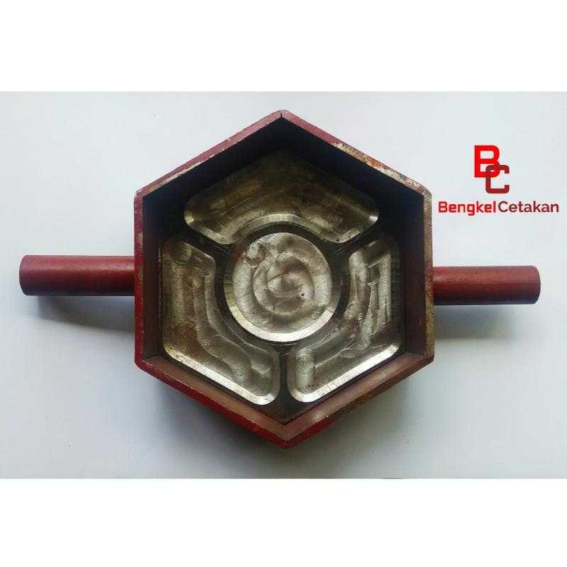 Cetakan Paving Segi Enam - Motif Tengah Bulat Tiga Sudut - Shop | Tokopedia