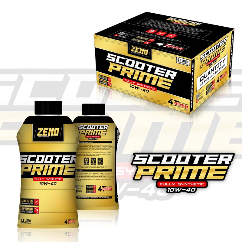 ZENO SCOOTER PRIME ENGINE OIL 10W40 (800ML / 1 LITER) - TikTok Shop ...