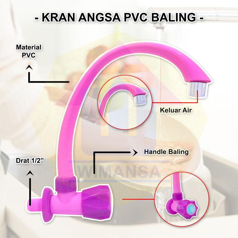 KRAN ANGSA PVC BALING 1/2 INCH - KRAN CUCI PIRING - Shop | Tokopedia
