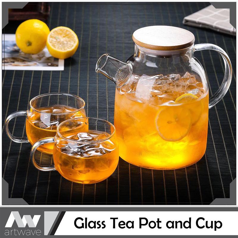 Glass Tea Pot and Glass Cup / Drinking Pot / Drink Serving Pot - TikTok ...