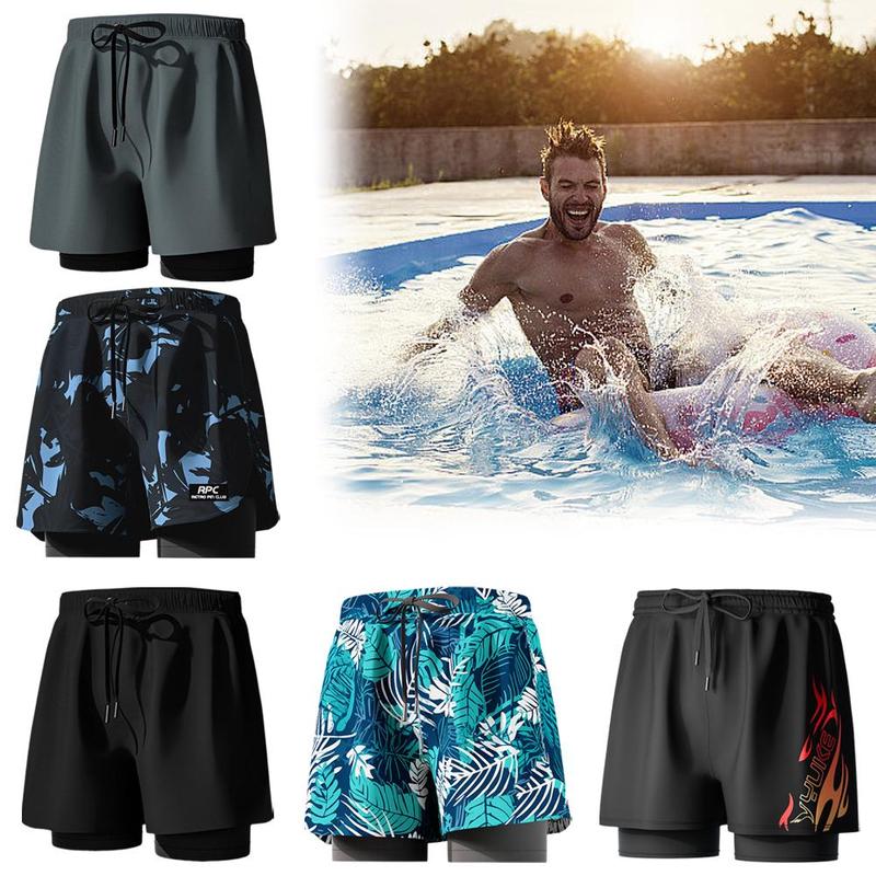 Men's 2in1 Quick Dry Breathable Running Gym Swim Shorts With - TikTok ...