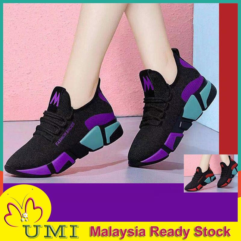 Ready Stock UMI US009 Fashion Women Flyknit Sport Shoes Breathable ...