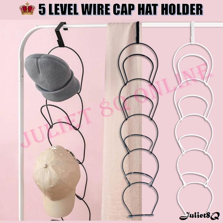 5 Level Cap Hat Holder Rak Gantung Topi penyangkut Topi - TikTok Shop ...