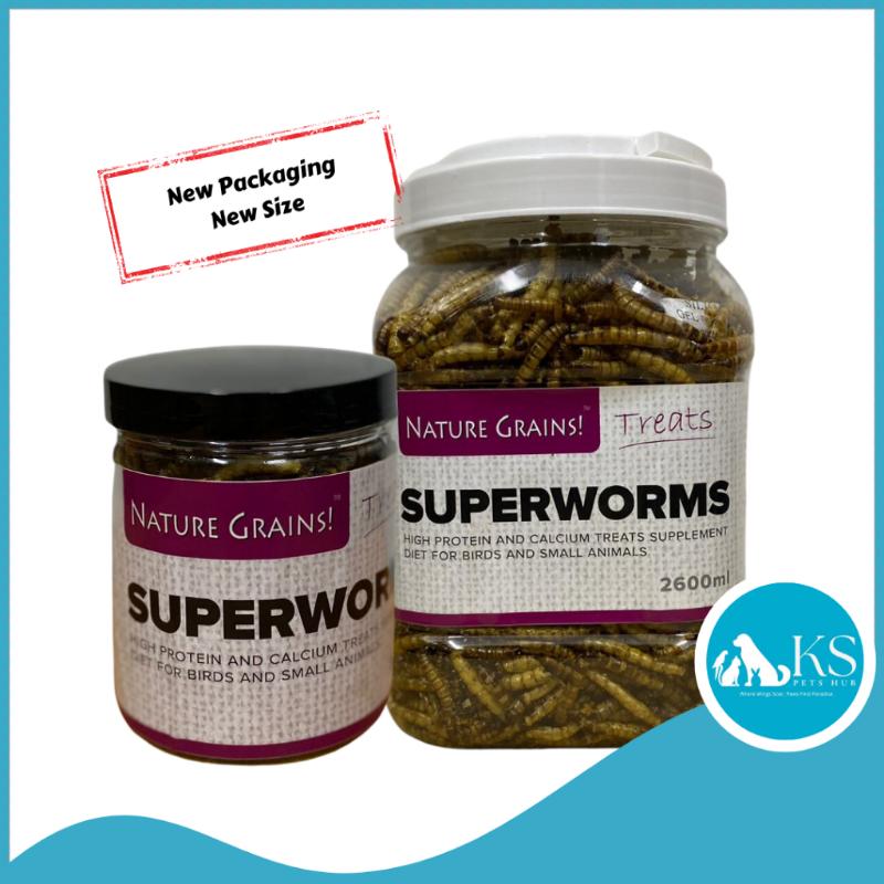 original Nature Grains Superworms 550ml / 2600ml Bird Fish Feed ...