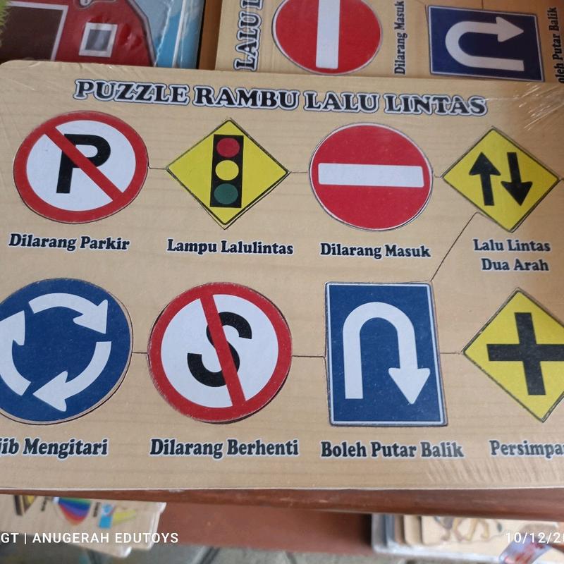 Puzzle Rambu Lalu Lintas - Shop | Tokopedia