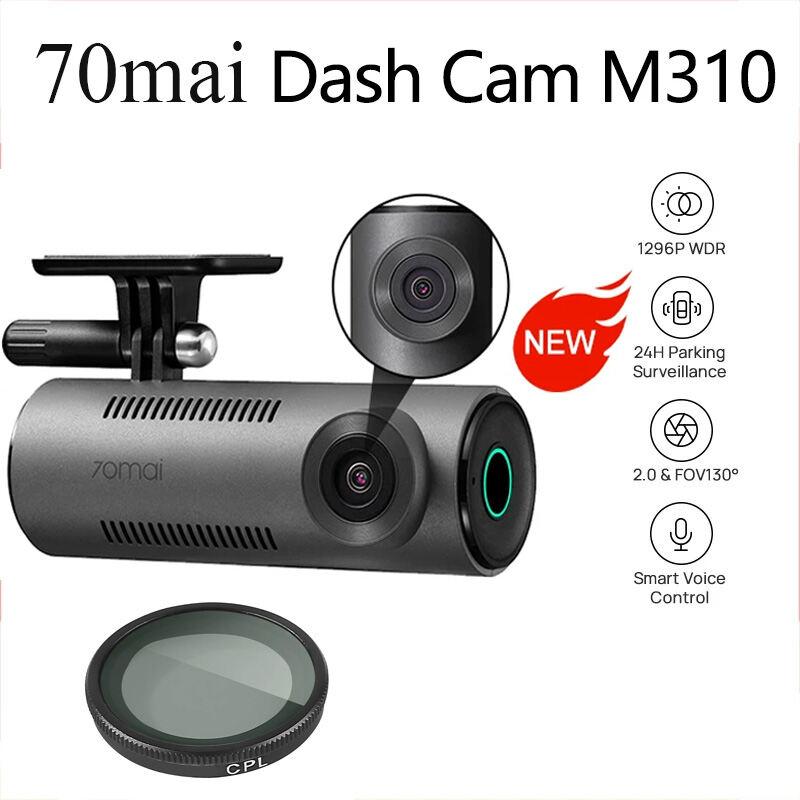 70mai Dash Cam M310 1296P Resolution 130 ° FOV Smart Voice Control ...