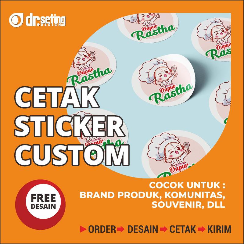STICKER LABEL CUSTOM / STICKER UKURAN A3+ / STICKER Plastik - Shop ...