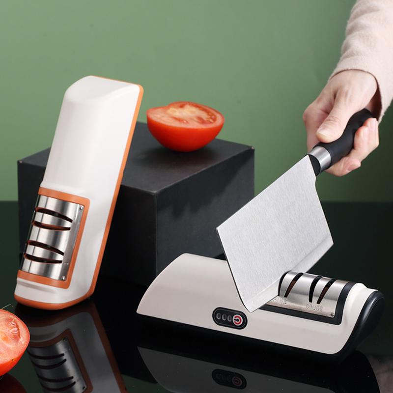 1 Set Cutter Sharpener Convenient Rechargeable Electronic Cutter ...