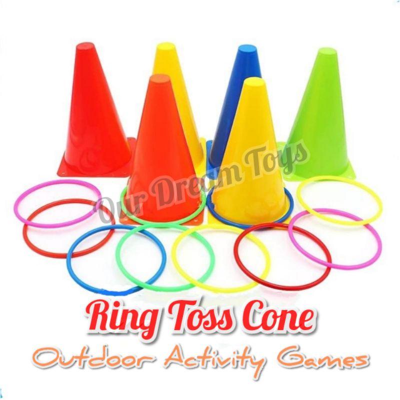 Ring Toss Cone Game / Mainan lompat anak / Mainan Sensori dan Motorik ...