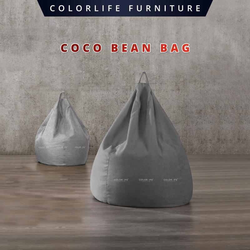 Color Life Coco Bean Chair / Quality Fabric Bean Bag - TikTok Shop Malaysia