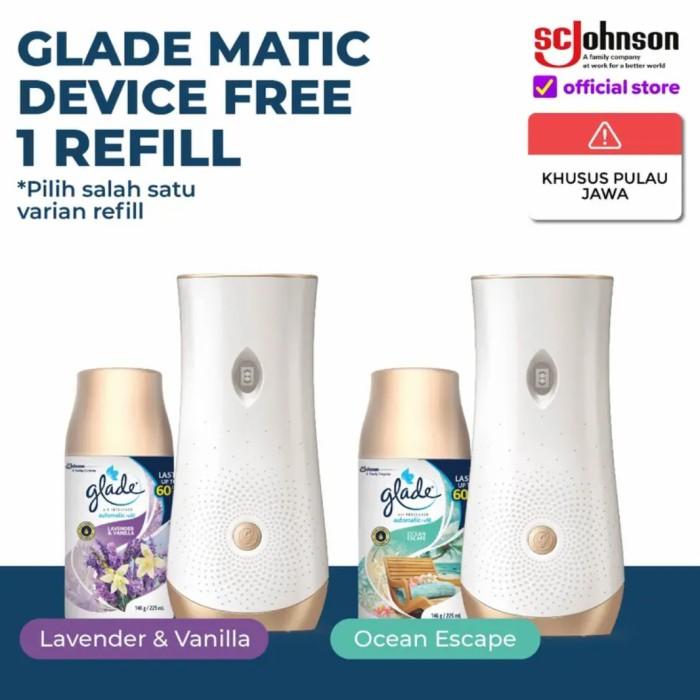 Promo Glade Matic Device Gratis Refill - Pengharum Ruangan - Lavender ...