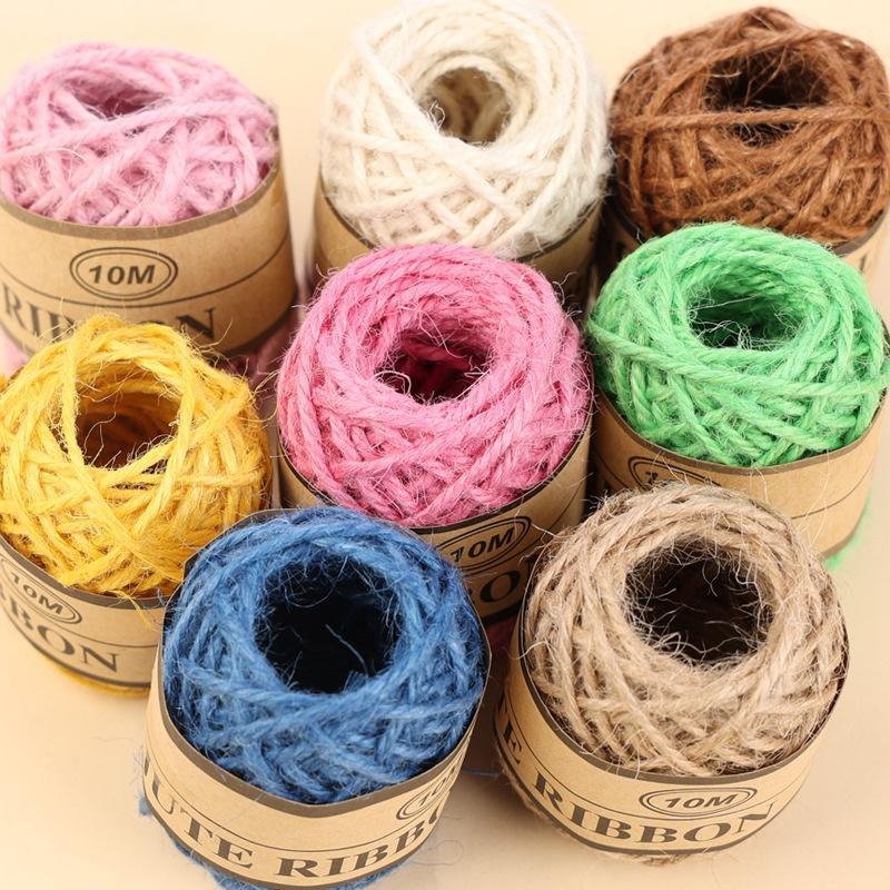 Colorful Woven Hemp Rope 10 Meters Three Strand Special Natural ...