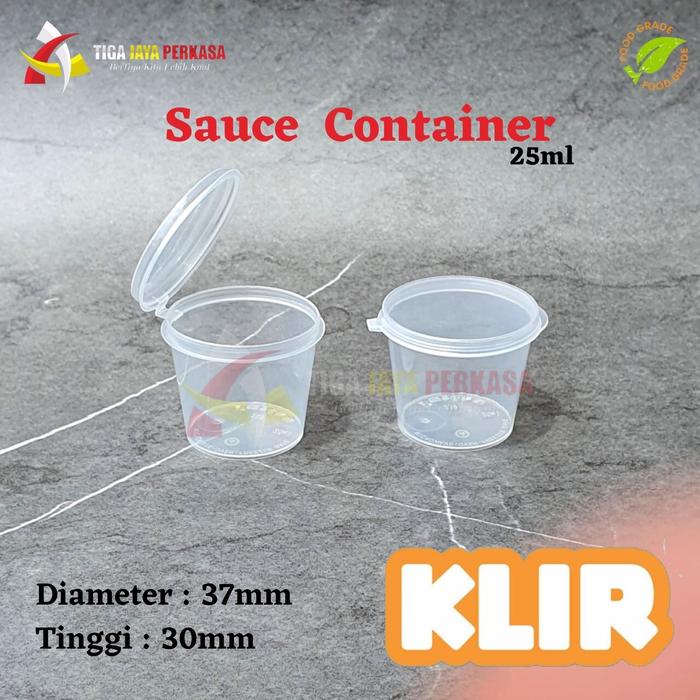 Jual Sauce Container 25ml KLIR Suace Cup 25 ml / Cup Sambal / Cup Saos ...