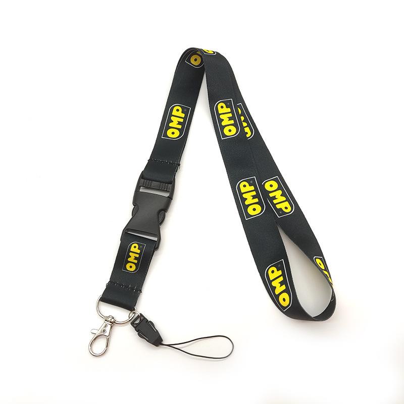 JDM Bride Black Racing NYLON 2 SIDE Lanyard Neck Strap KeyChain ...