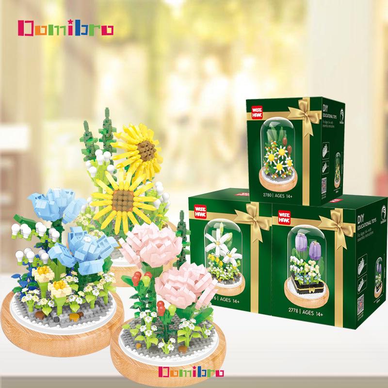 bunga Bricks Building Blocks Flower DIY Rose and Chrysanthemum - TikTok ...