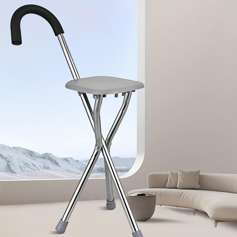 1 Folding Stainless Steel Cane Stool - Lightweight Outdoor Hiking ...