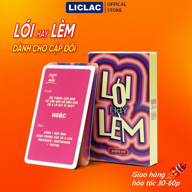 Bộ bài Lói Hay Lèm dành cho CẶP ĐÔI ver Pastel 30 lá chất giấy - TikTok ...