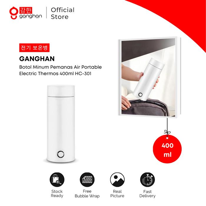 Promo Ganghan Botol Minum Pemanas Air Portable Electric Thermos 400ml ...