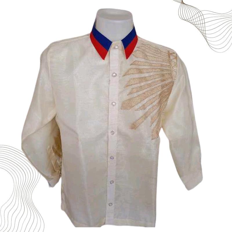 Men’s modern Barong ( Sinag - Embroidery ) - size: small - 3XL - TikTok ...