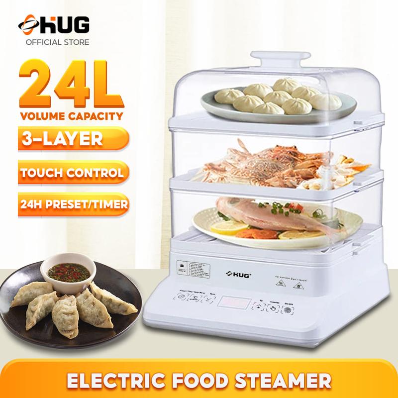 HUG Electric Food Steamer Multifunction Smart Timer 22L Larg - TikTok ...