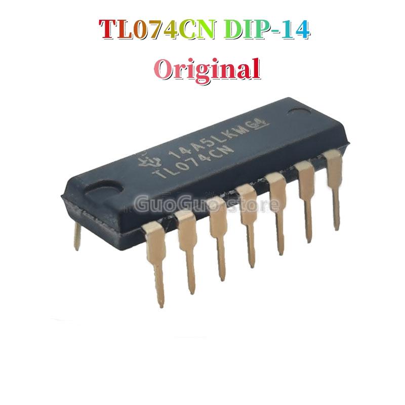5pcs Original TL074CN DIP-14 TL074C TL074 DIP14 JFET Quad Channel ...