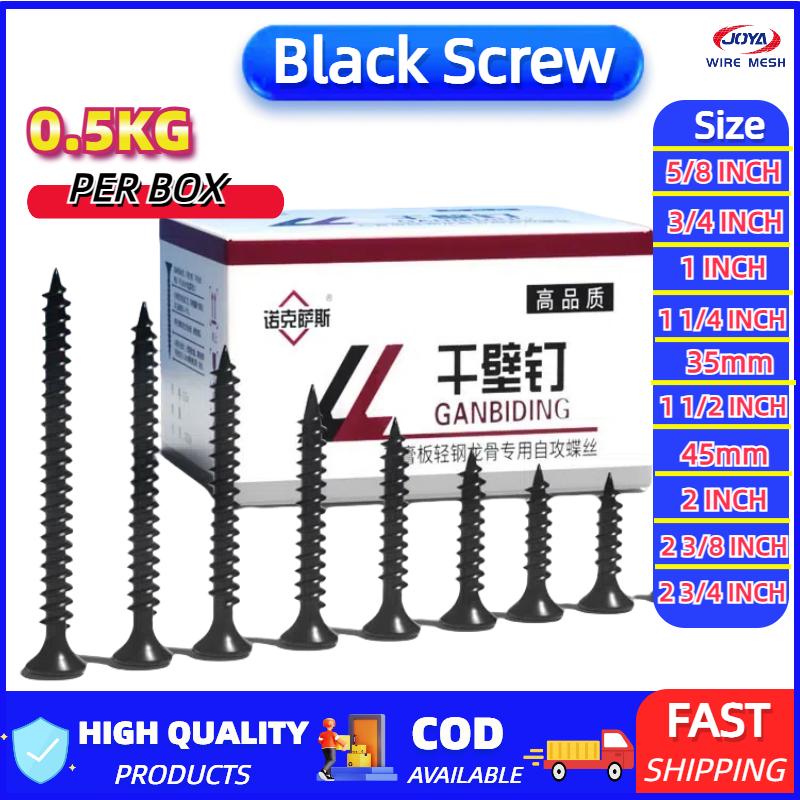 0.5KG Per Box(400Pcs) Black Screw for wood and metal 1inch t - TikTok ...