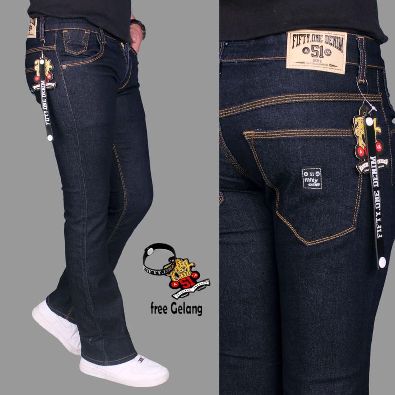 Celana Panjang Jeans Pria Cutbray Stretch Melar / Celana Panjang Cowo ...