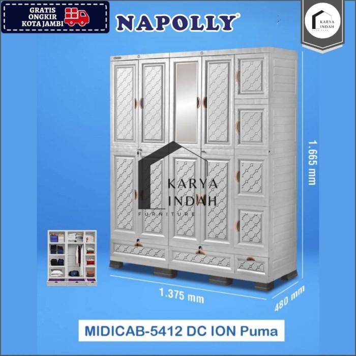 Lemari Plastik NAPOLLY MIDICAB-5412 DC ION PUMA - Mini Cabinet Pakaian ...