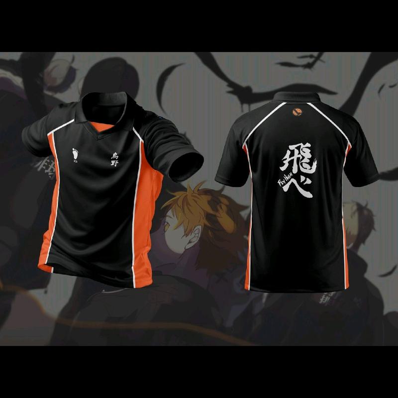 Baju Haikyuu Karasuno Retro Lycra 280GSM Jersey Clothing - TikTok Shop ...